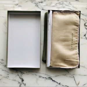 Levenger | Bags | Levenger Black Leather Stitched Accordion Wallet ...